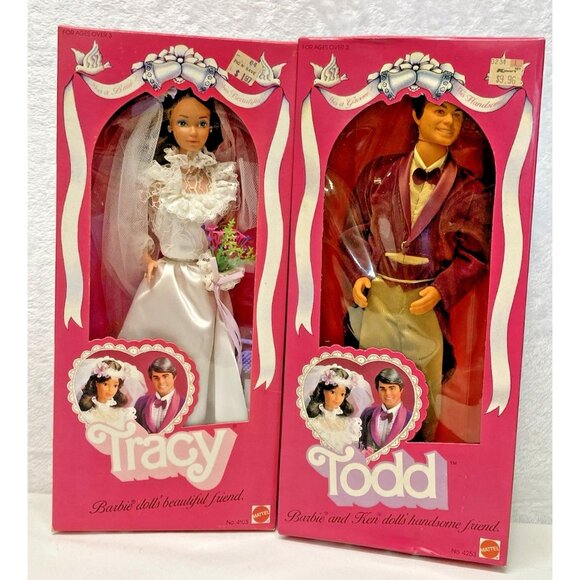 Mattel | Other | Mattel Tracy Todd Bride And Groom 982 Nrfb 413 ...